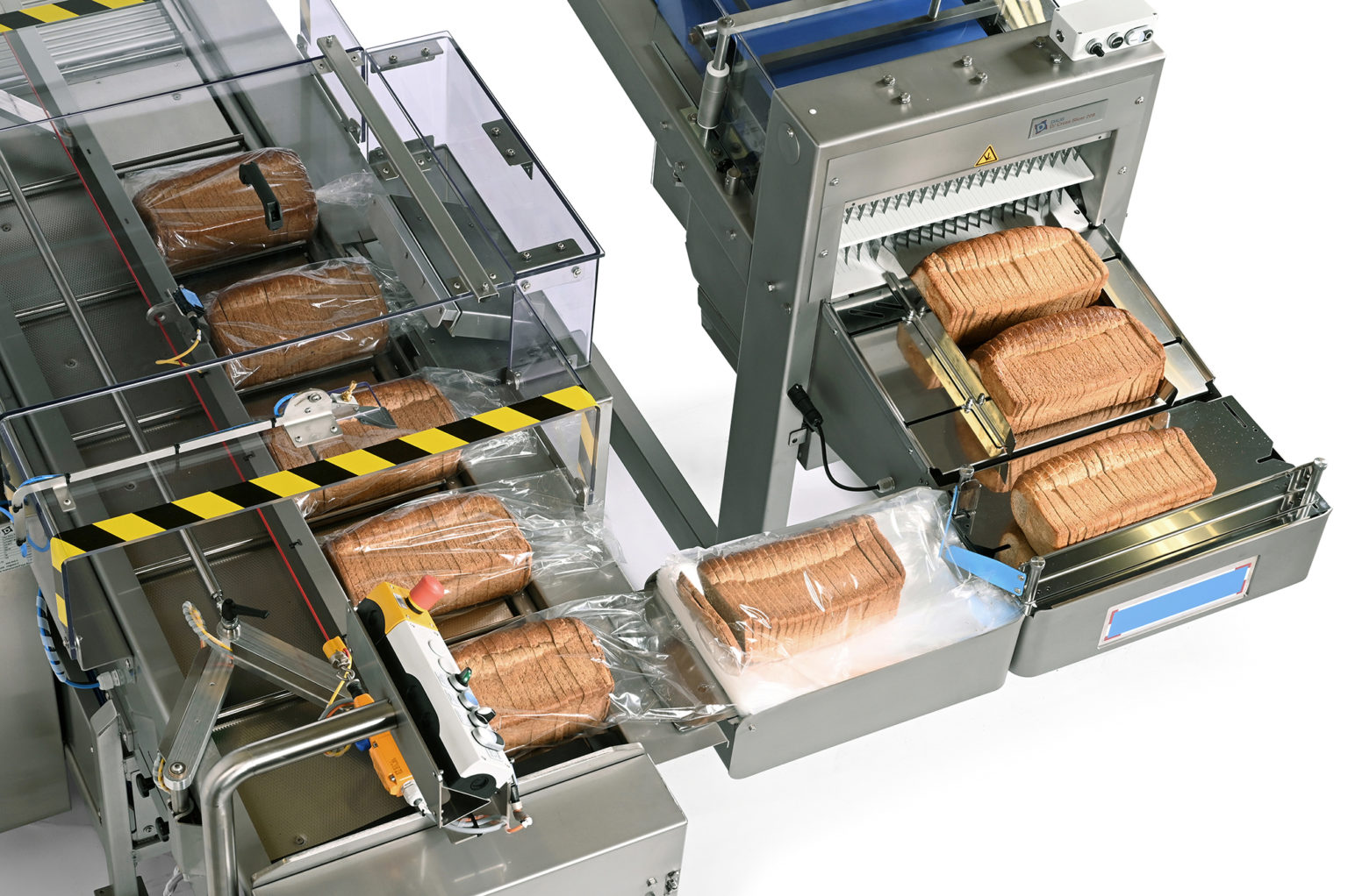 D/ Packaging Line Cross Slicer 208 - clipband closing - Daub Bakery ...